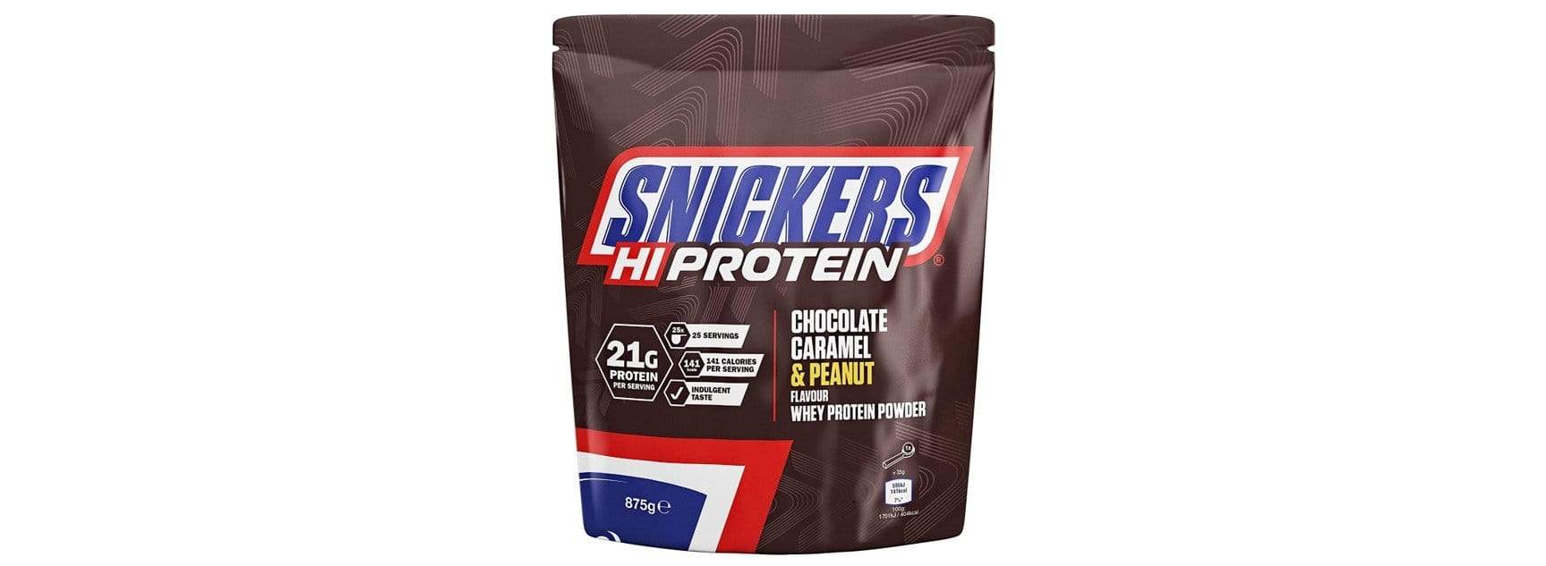 Snickers Chocolate, Caramel & Peanut Whey Protein Powder – Protein Parcel
