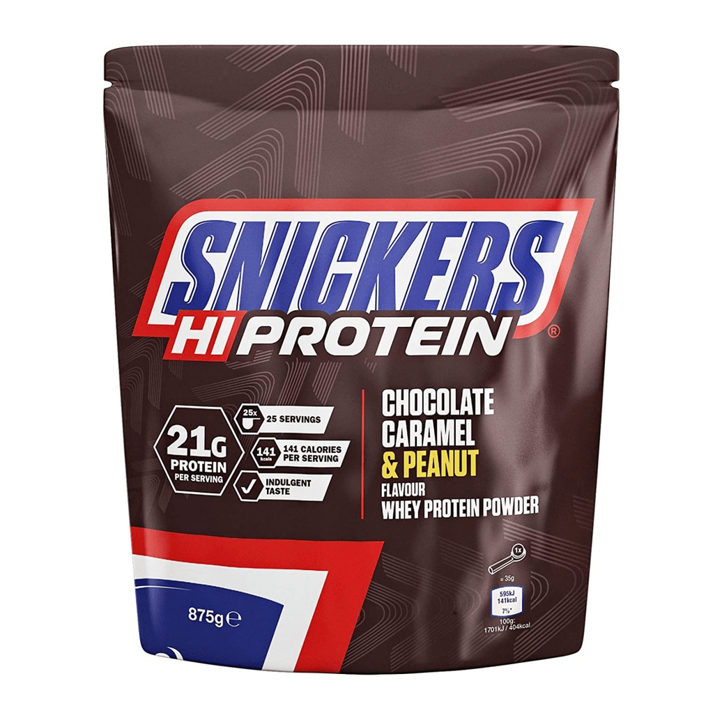 Snickers Chocolate, Caramel & Peanut Whey Protein Powder – Protein Parcel